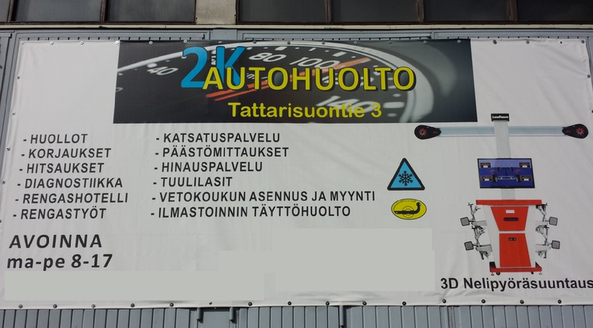 2K Autohuolto — Kilpailuta autohuolto | AutoJerry.fi